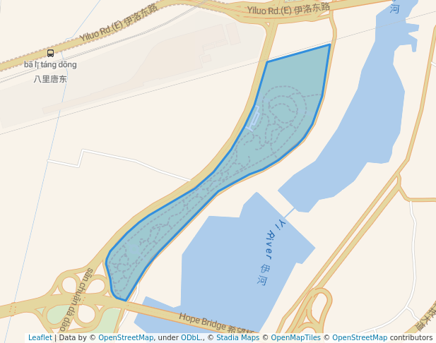 伊水游园 in Luo Yang Shi | Map and Routes