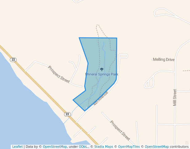 Mineral Springs Park in Onekama | Map and Routes