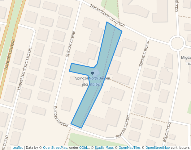 גן שפינוזה צפון in Ra'anana | Map and Routes