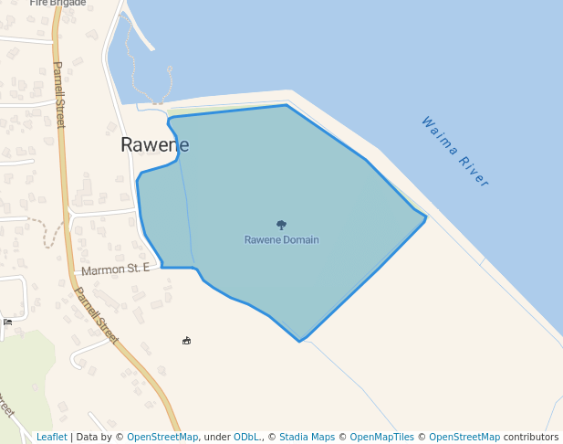 Rawene Domain in Rawene | Map and Routes