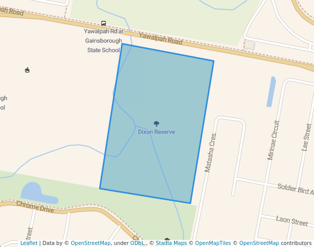 Dixon Reserve in Pimpama | Map and Routes