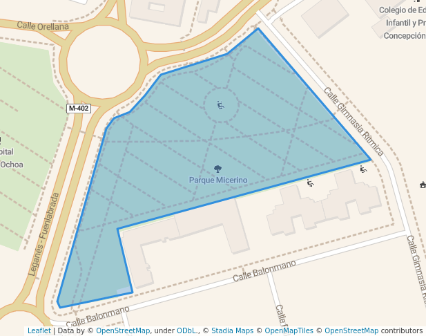 Parque Micerino in Leganés | Map and Routes