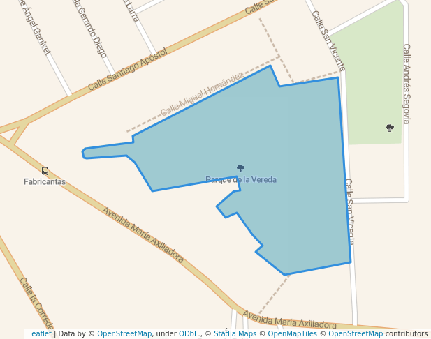 Parque de la Vereda in Utrera | Map and Routes