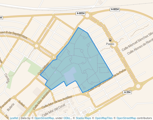 Parque del V Centenario in Utrera | Map and Routes
