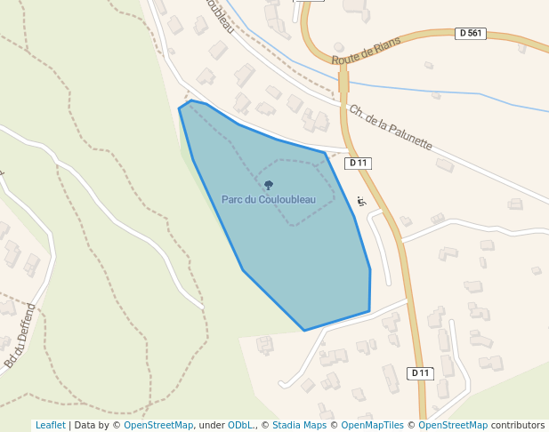 Parc du Couloubleau in Jouques | Map and Routes