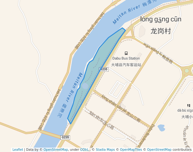梅河公园 in Mei Zhou Shi | Map and Routes