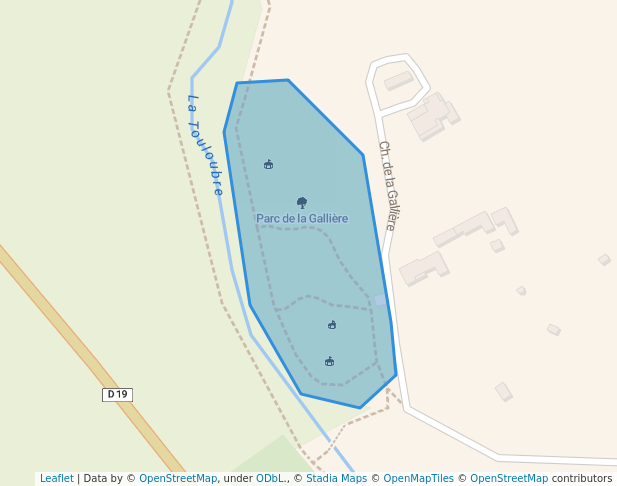 Parc de la Gallière in Grans | Map and Routes