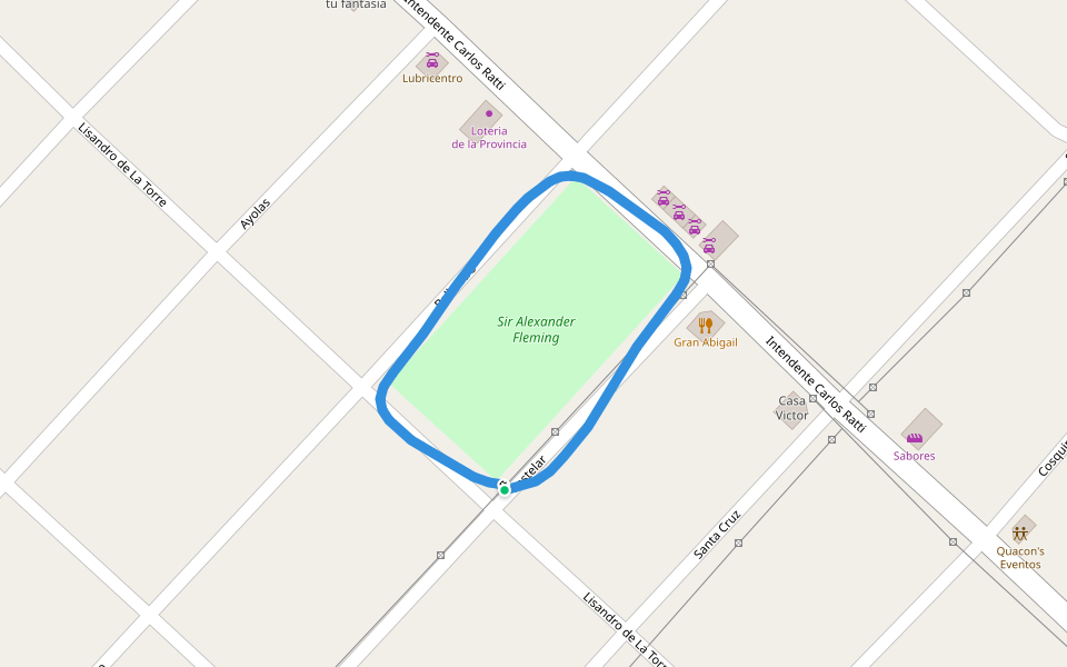 Sir Alexander Fleming in Provincia de Buenos Aires | Walking Map