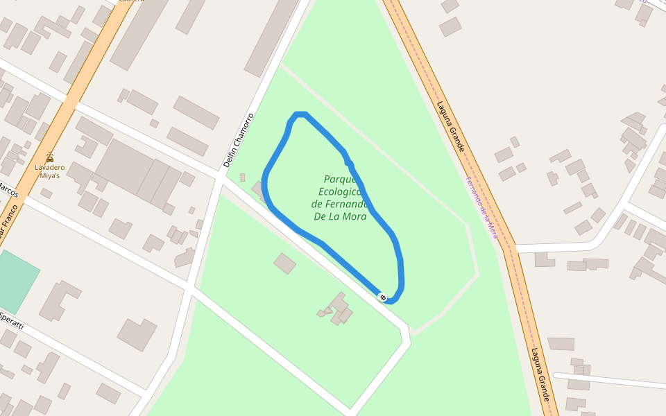 Parque Ecologico de Fernando De La Mora in Central | Walking Map