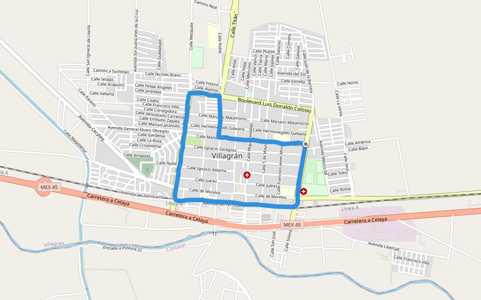 Park in Guanajuato | Walking Map