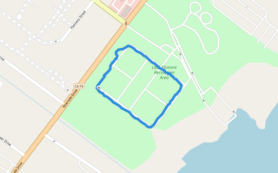 Lake Elsinore Recreation Area Walking And Running Trail - California ...