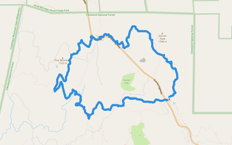 Pine Mountain - Pacific Crest Trail Hiking - Julian, California, USA ...