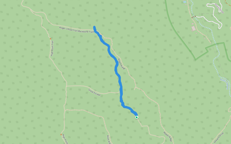 Rodeo Ridge in California | Walking Map