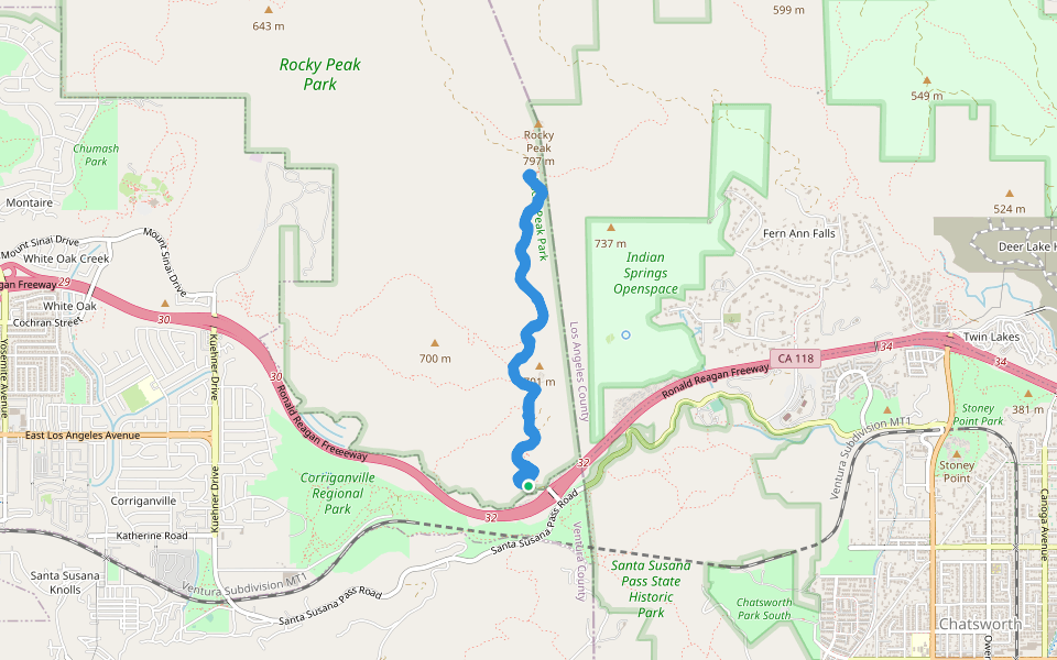 Rocky Peak Trail Hiking - Simi Valley, California, USA | Pacer