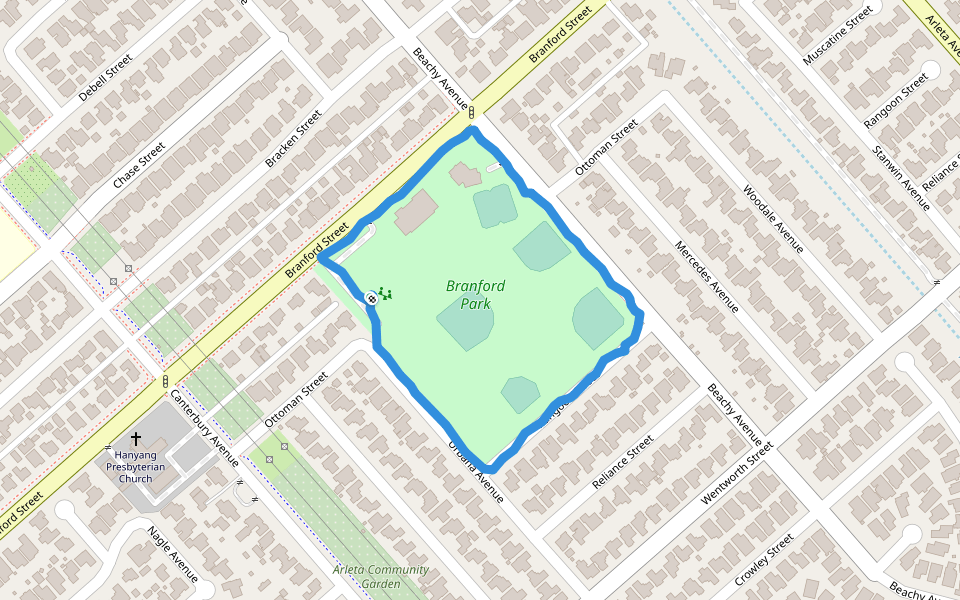 브랜 포드 공원 걷기와 달리기 - Pacoima, 캘리포니아 주, 미국 | Pacer