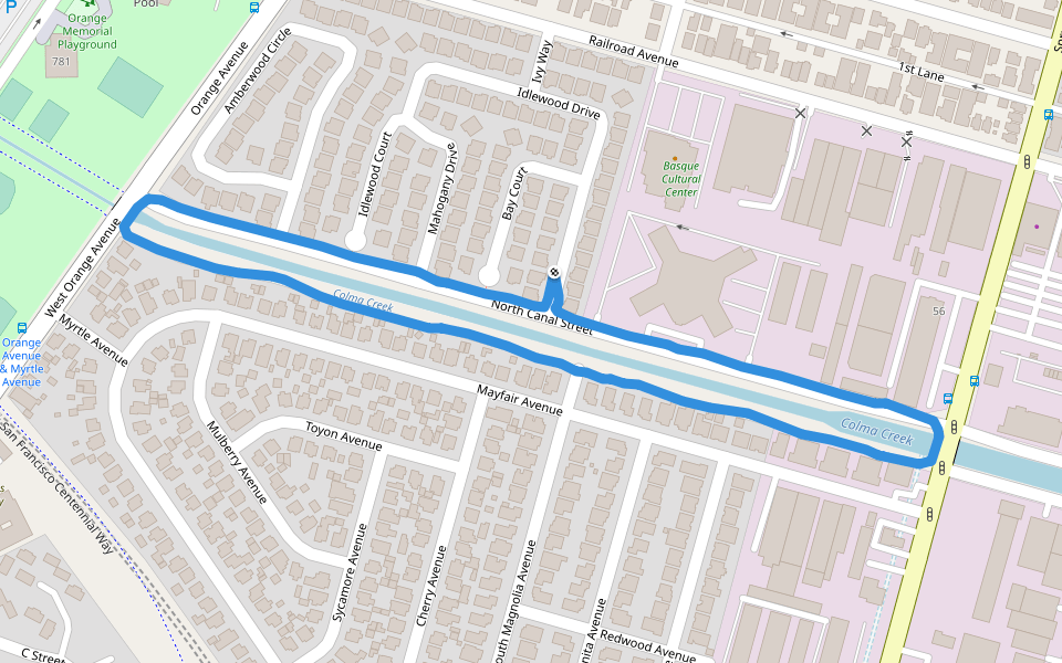 Colma Creek Walking And Running Trail - South San Francisco, California ...