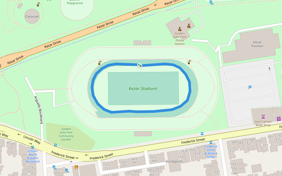 Kezar Stadium Walking And Running Trail - San Francisco, California ...