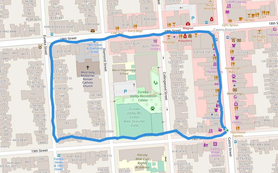 Eureka Valley Rec Center Campo Rikki Streicher Sendero - San Francisco ...