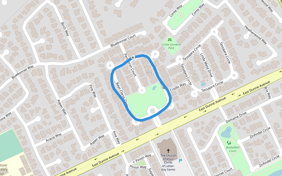 Parque recreativo Morgan Ranch in California | Walking Map