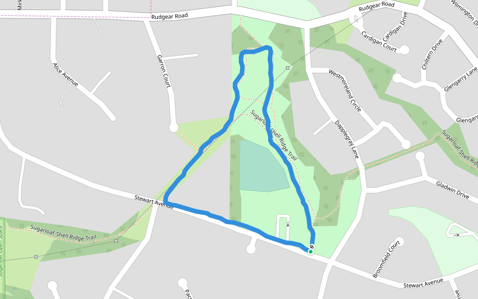 Rudgear Park in California | Walking Map