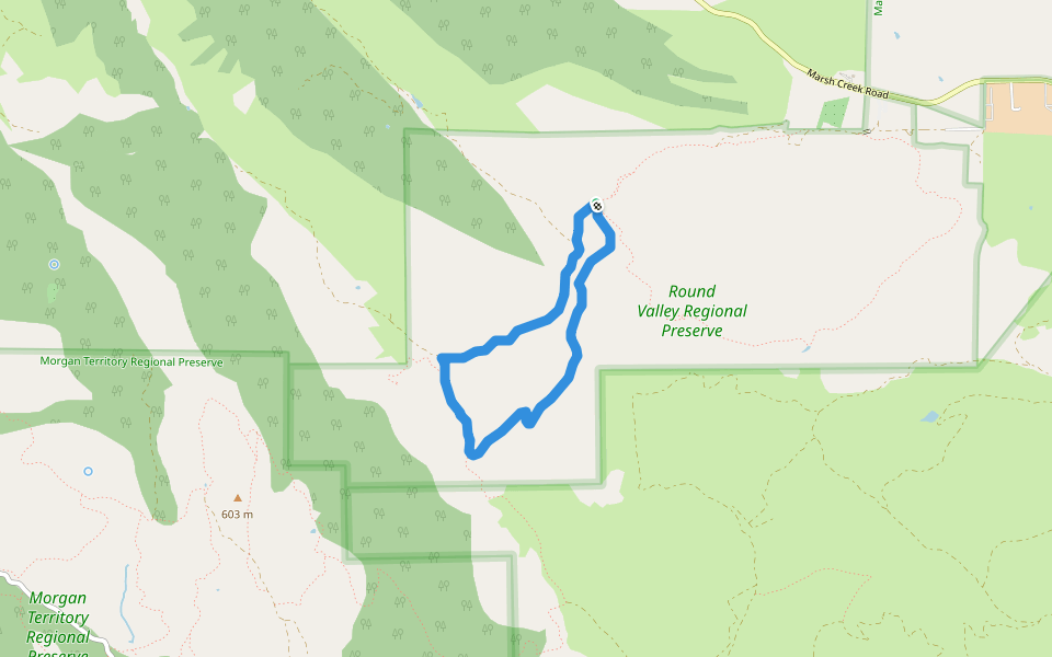 Round Valley Regional Preserve Walking And Running Trail - Clayton ...