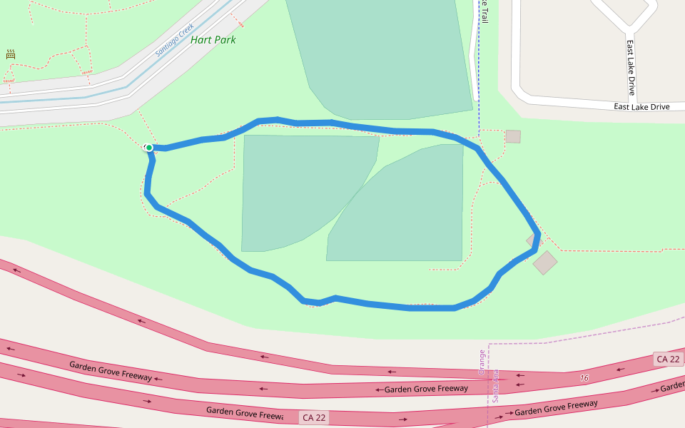 Hart Park Walking and Running - Orange, California, USA | Pacer