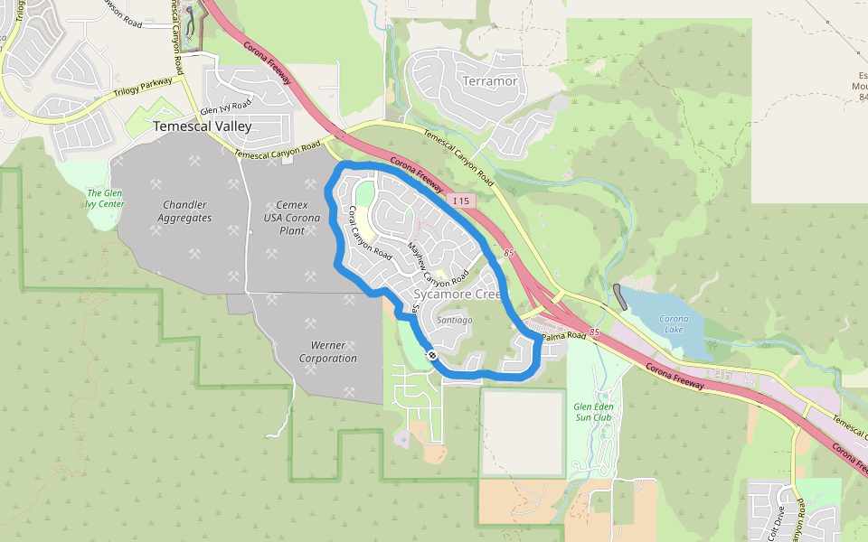 Sycamore Creek in California | Walking Map