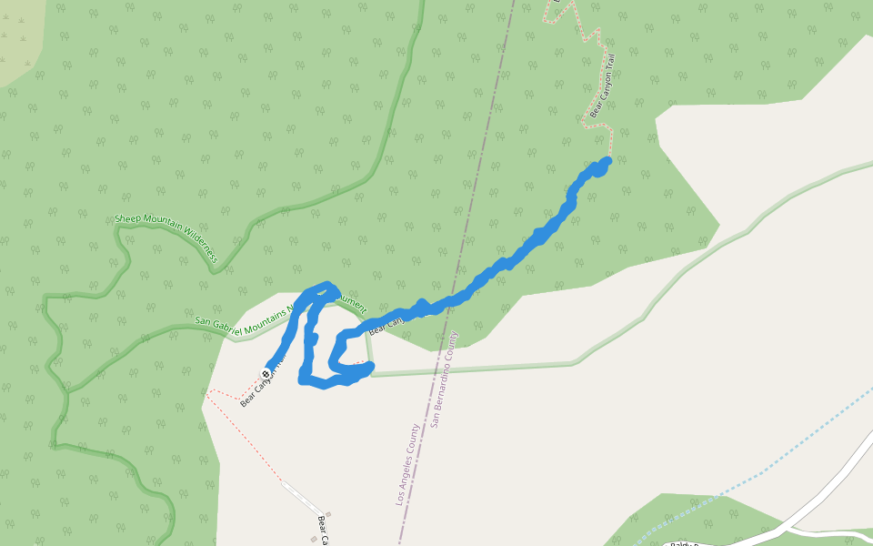 Bear Canyon Trail Hiking - Mount Baldy, California, USA | Pacer