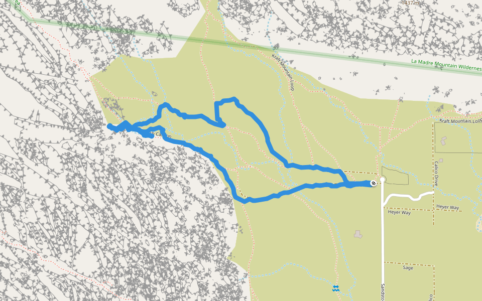 Red Rock Canyon National Conservation Area in Nevada | Walking Map