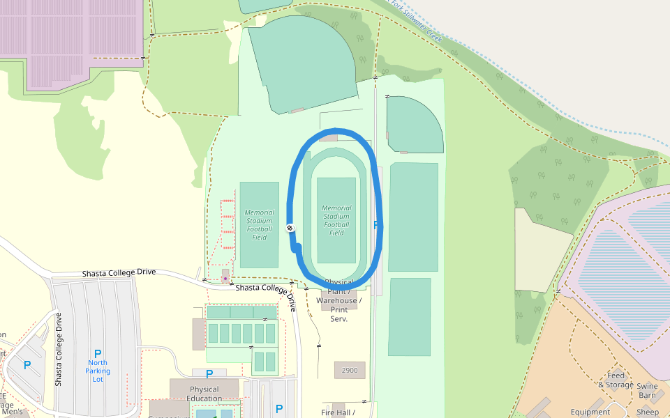 Shasta College in California | Walking Map