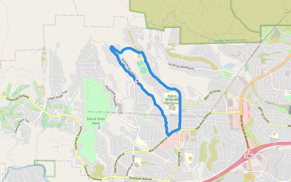 Terrace Sports Complex in Nevada | Walking Map