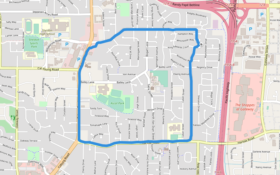 Ascot Park Walking and Running - Eugene, Oregon, USA | Pacer