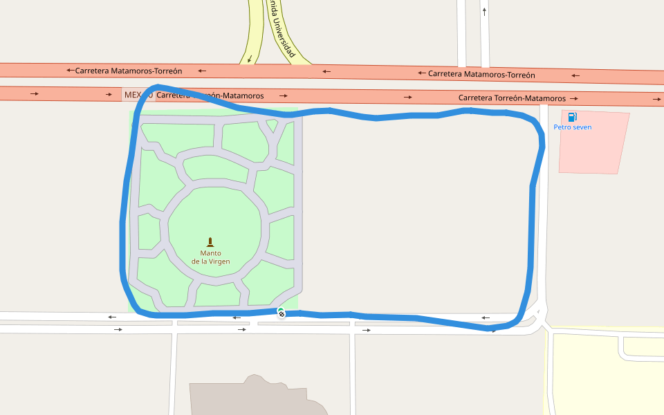 Torreón Technological University in Coahuila de Zaragoza | Walking Map