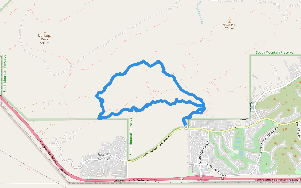 Pyramid Trail in Arizona | Walking Map