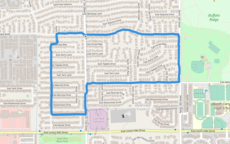 Buffalo Ridge Walking And Running Trail - Phoenix, Arizona | Pacer