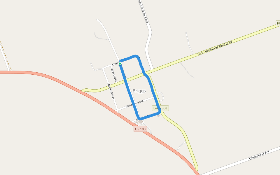 Briggs Walking And Running Trail - Texas, USA | Pacer