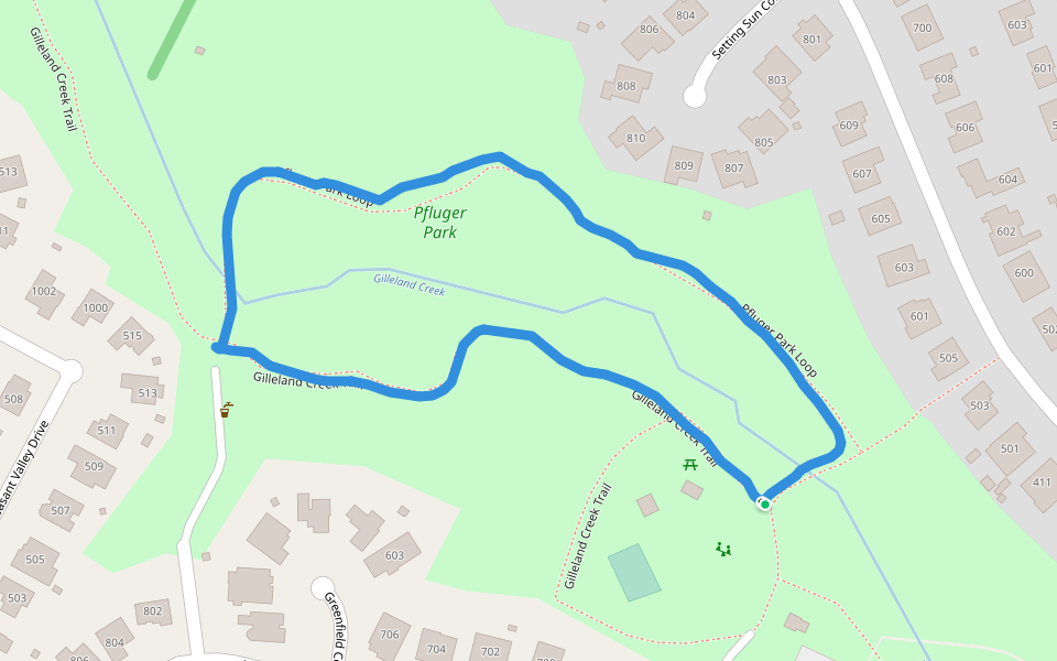 Pfluger Park Walking and Running - Pflugerville, Texas, USA | Pacer