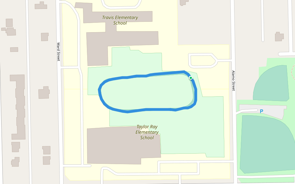 Taylor Ray Elementary School in Texas | Walking Map
