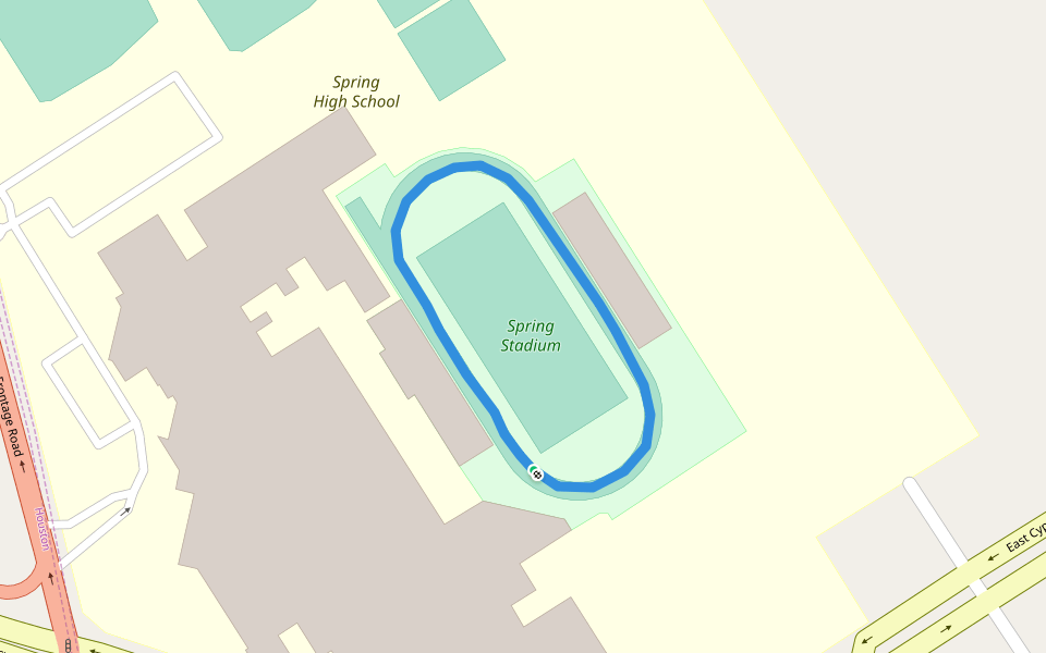 Spring Stadium Walking And Running Trail - Texas, USA | Pacer