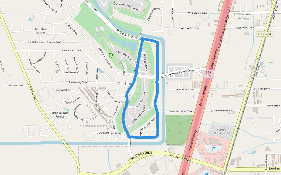 Nathan Pond Walking And Running Trail - Porter, Texas, USA | Pacer