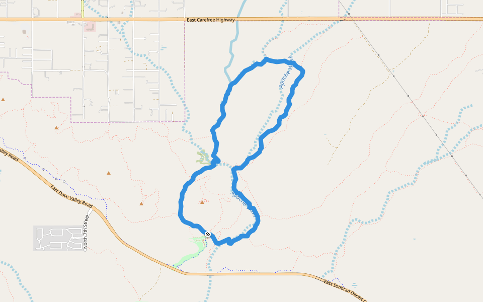 Apache Wash in Arizona | Walking Map