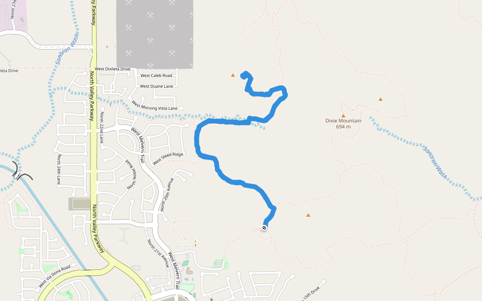 Dixie Mountain - Dixie Mountain Loop Hiking Trail - Phoenix, Arizona ...
