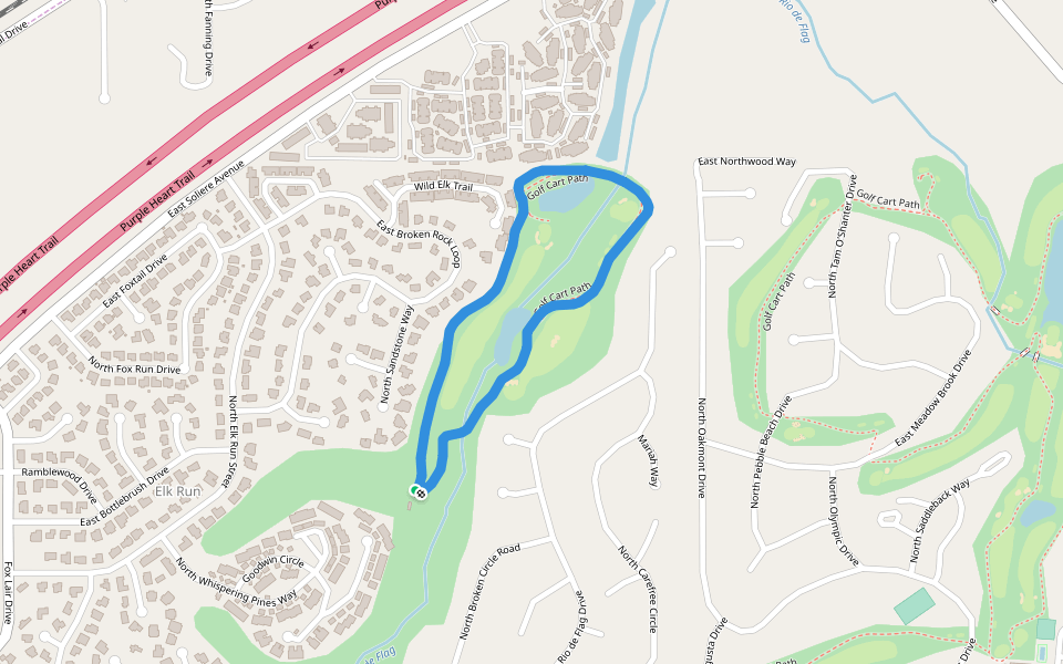 Golf Cart Path in Arizona | Walking Map