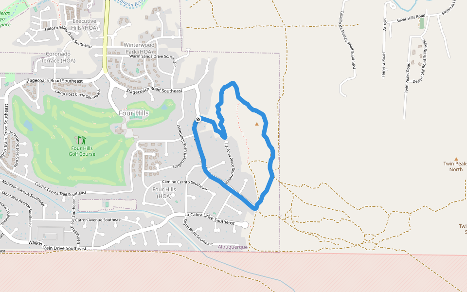 Sandia Foothills Open Space Hiking Trail - Albuquerque, New Mexico, USA ...