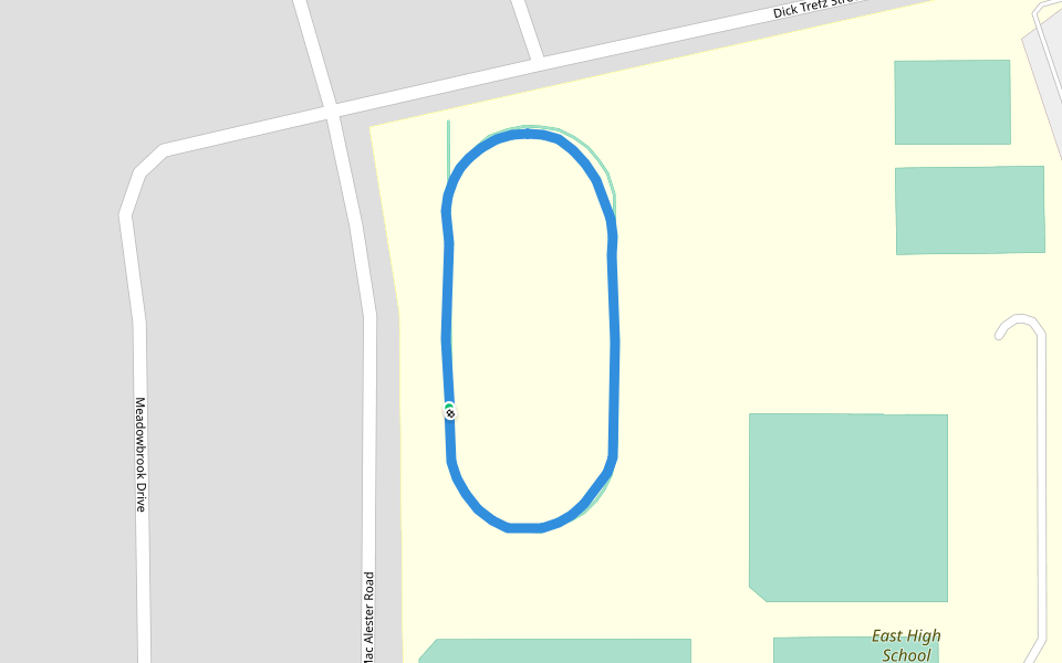 East High School in Colorado | Walking Map