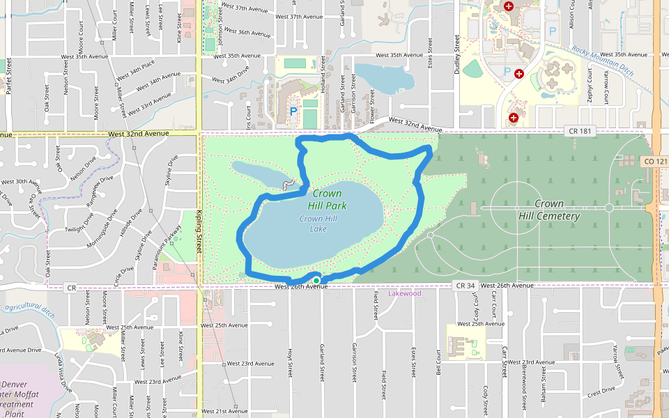 Crown Hill Park Camminare E Correre - Wheat Ridge, Colorado, Stati ...