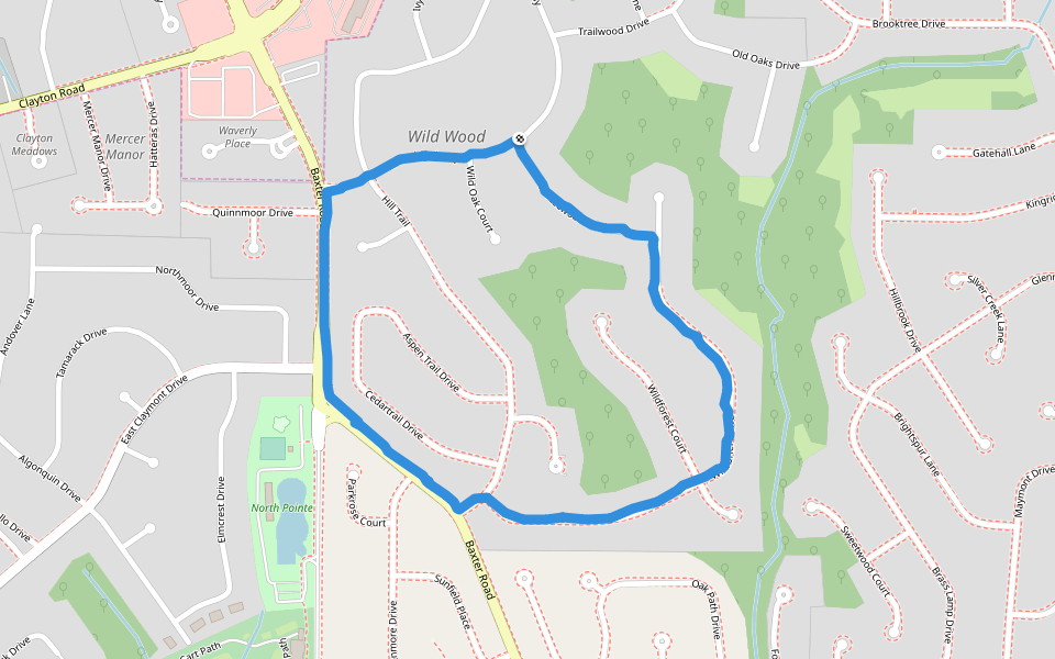 Wild Wood Walking And Running Trail - Ballwin, Missouri, USA | Pacer