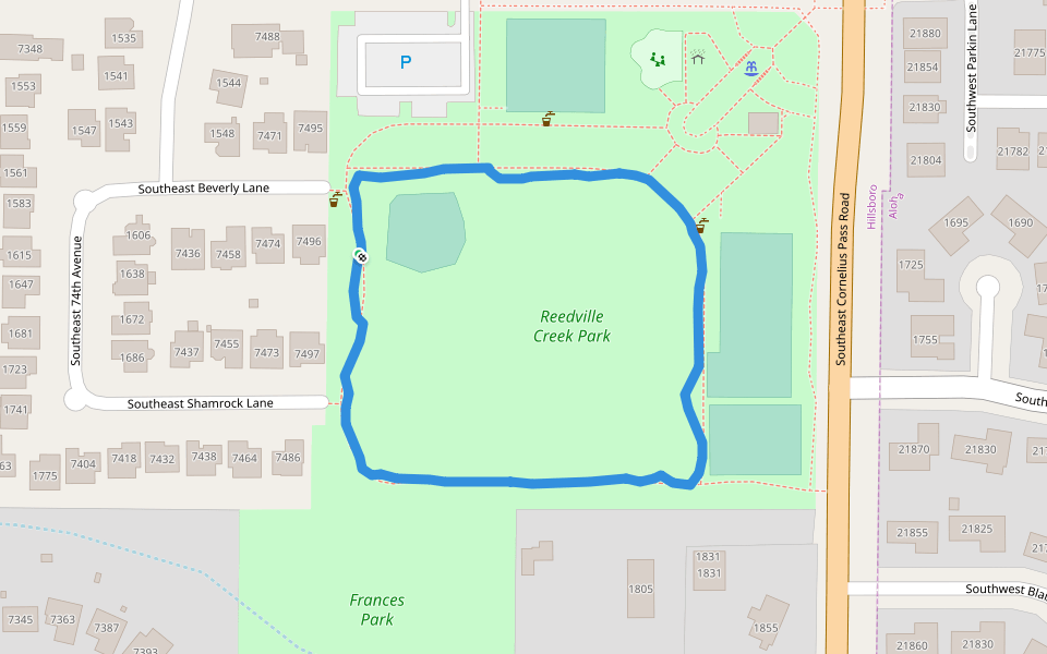 Reedville Creek Park in Oregon | Walking Map