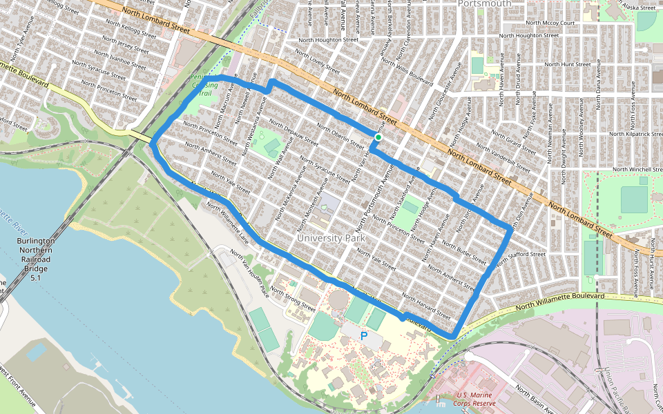 University of Portland in Oregon | Walking Map