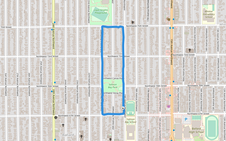 Salmon Bay Park in Washington | Walking Map